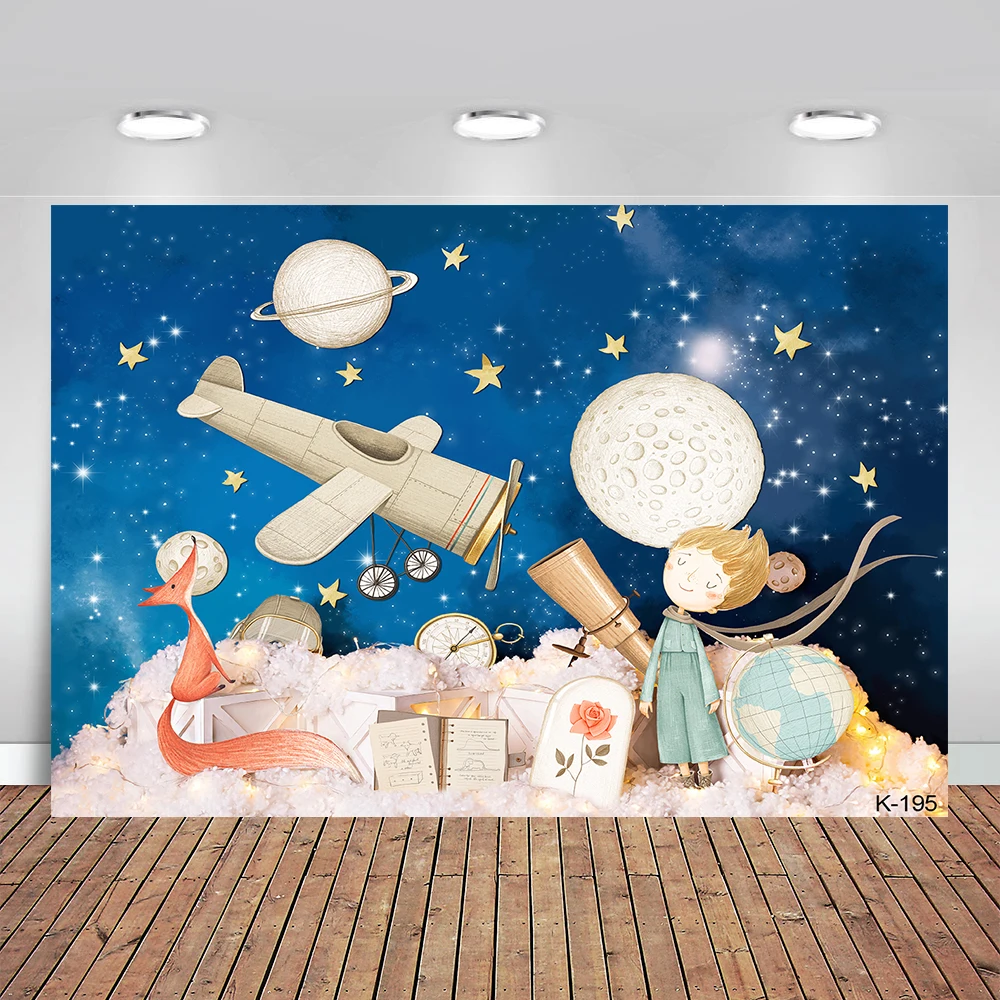 Little-Prince-Backdrop-Universe-Meteorite-Boys-Happy-Birthday-Party ...