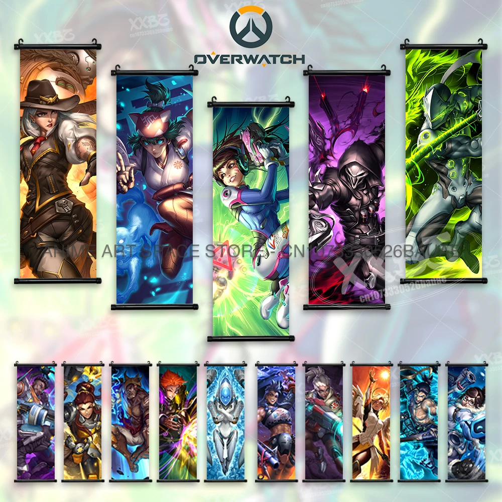 Cassidy Wall Art Scroll Overwatch Anime Game Poster – Otakuen