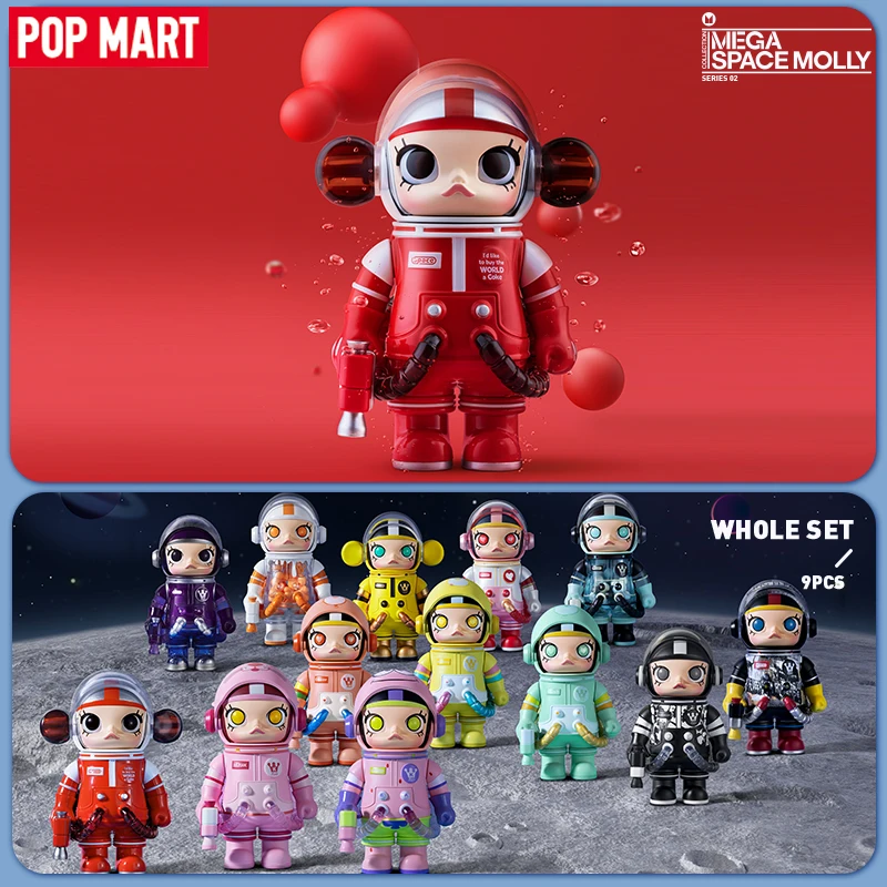 POP MART MEGA SPACE MOLLY 100% SERIES 02-A Mystery Box 1PC/9PCS POPMART ...