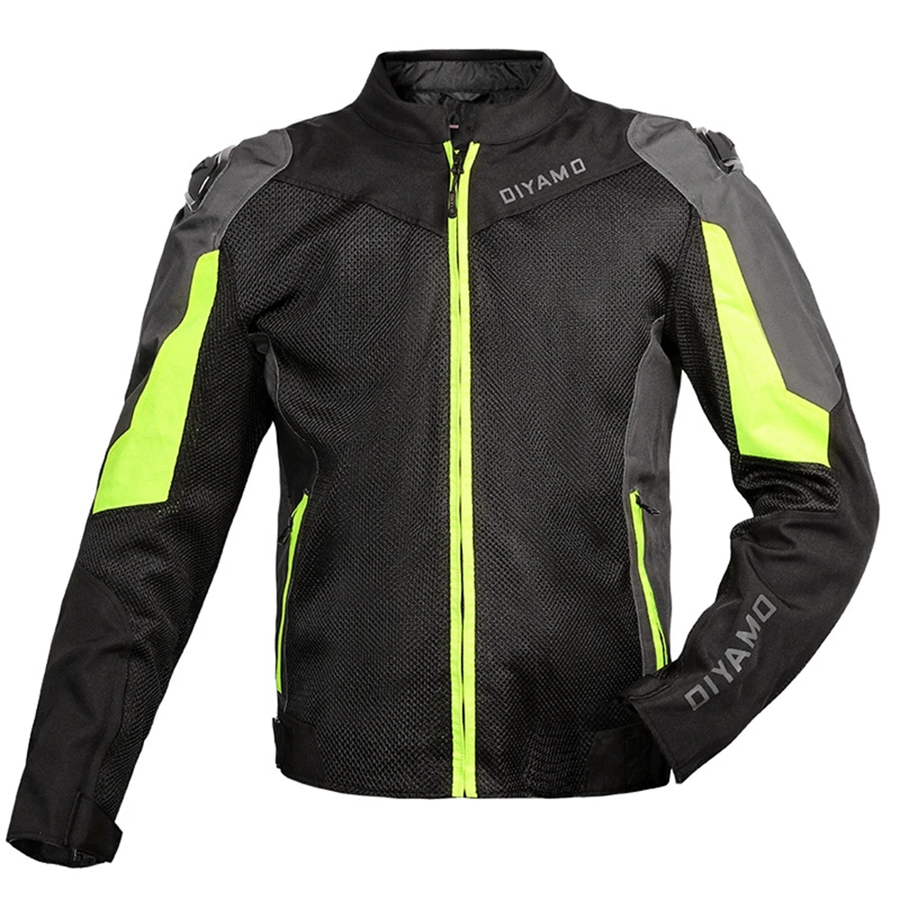 New Men's Motorcycle Summer Mesh Jacket Breathable Jacket Racing Knight ...