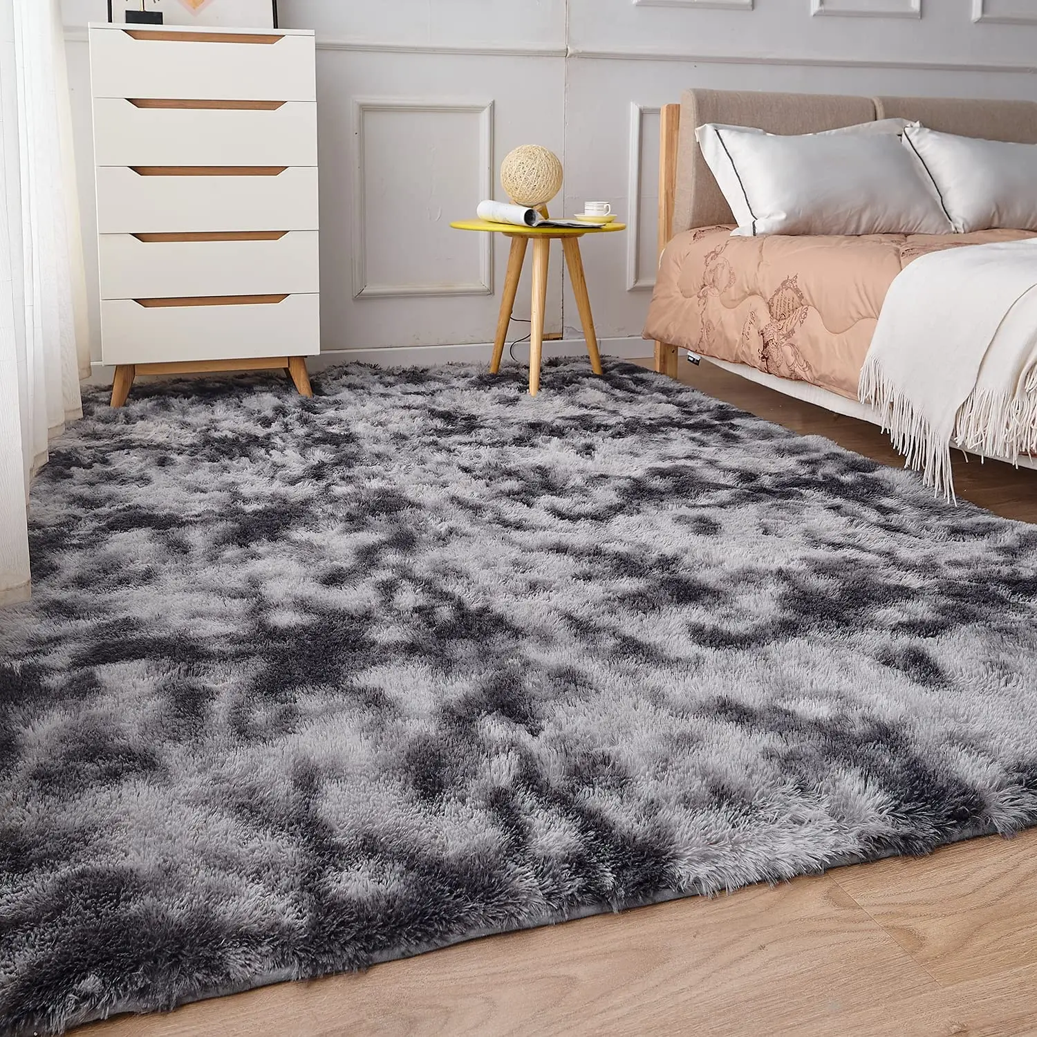 160x230-Lounge-Fluffy-Carpet-Living-Room-Bedroom-Center-Carpet-Gray ...