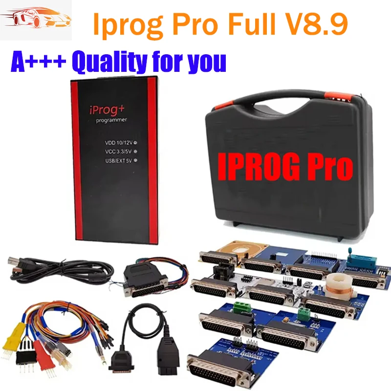 Iprog-Pro-Full-V89-with-7-11-Adapters-Support-Eeprom-IMMO-KM-Radio ...