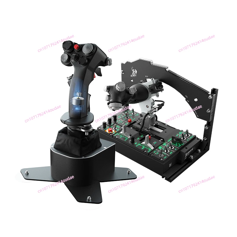 F16-Simulated-Flight-Joystick-All-Metal-Throttle-Chengdu-Vibration ...