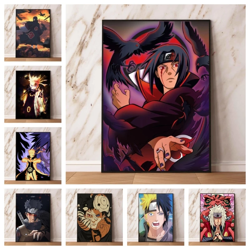 Print-On-Canvas-Naruto-Uchiha-Itachi-Living-Room-Picture-Wall-Art-Home ...