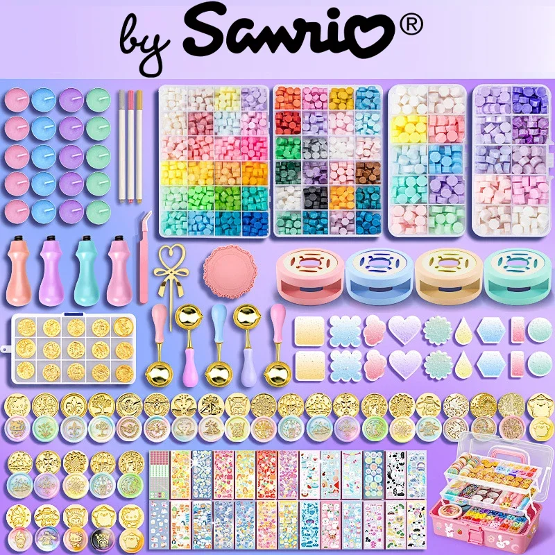 Sanrio-Melody-Cinnamoroll-Kuromi-Hello-Kitty-Wax-Seal-Stamp-Set-Sealing ...