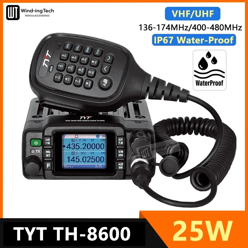TYT-TH-8600-IP67-Waterproof-Mini-Mobile-Radio-Dual-Band-136-174-400 ...