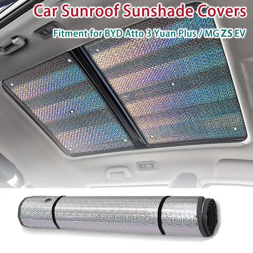 2Pcs Car Sunroof Sunshade Heat Insulation Cover Windscreen Sun Shade ...