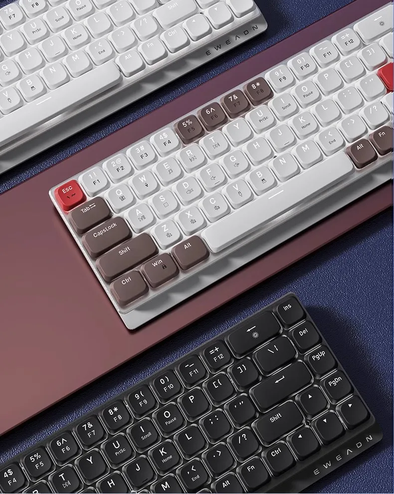 EWEADN MK68 Low Profile 70% Wireless Bluetooth Mechanical Keyboard ...