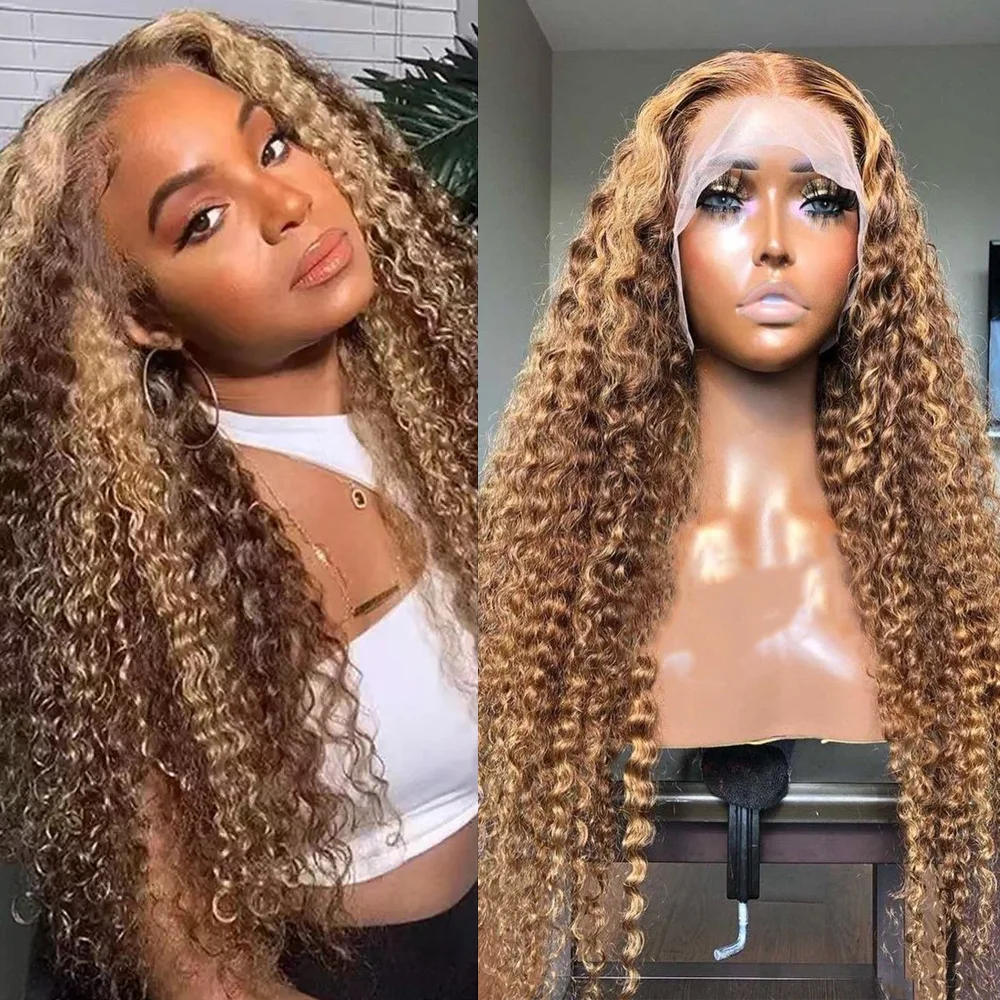 Deep Wave Highlight Lace Front Wig | Deep Wave Highlight Closure Wig ...