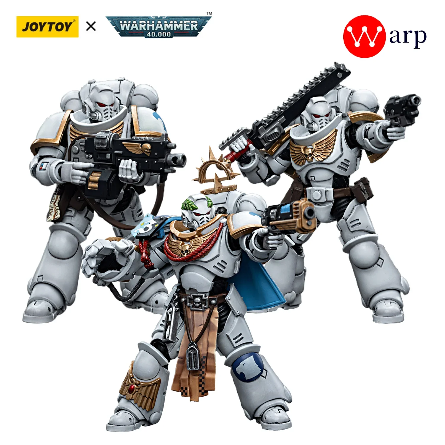[In-Stock] JOYTOY Warhammer 40k Action Figure Space Marines White ...