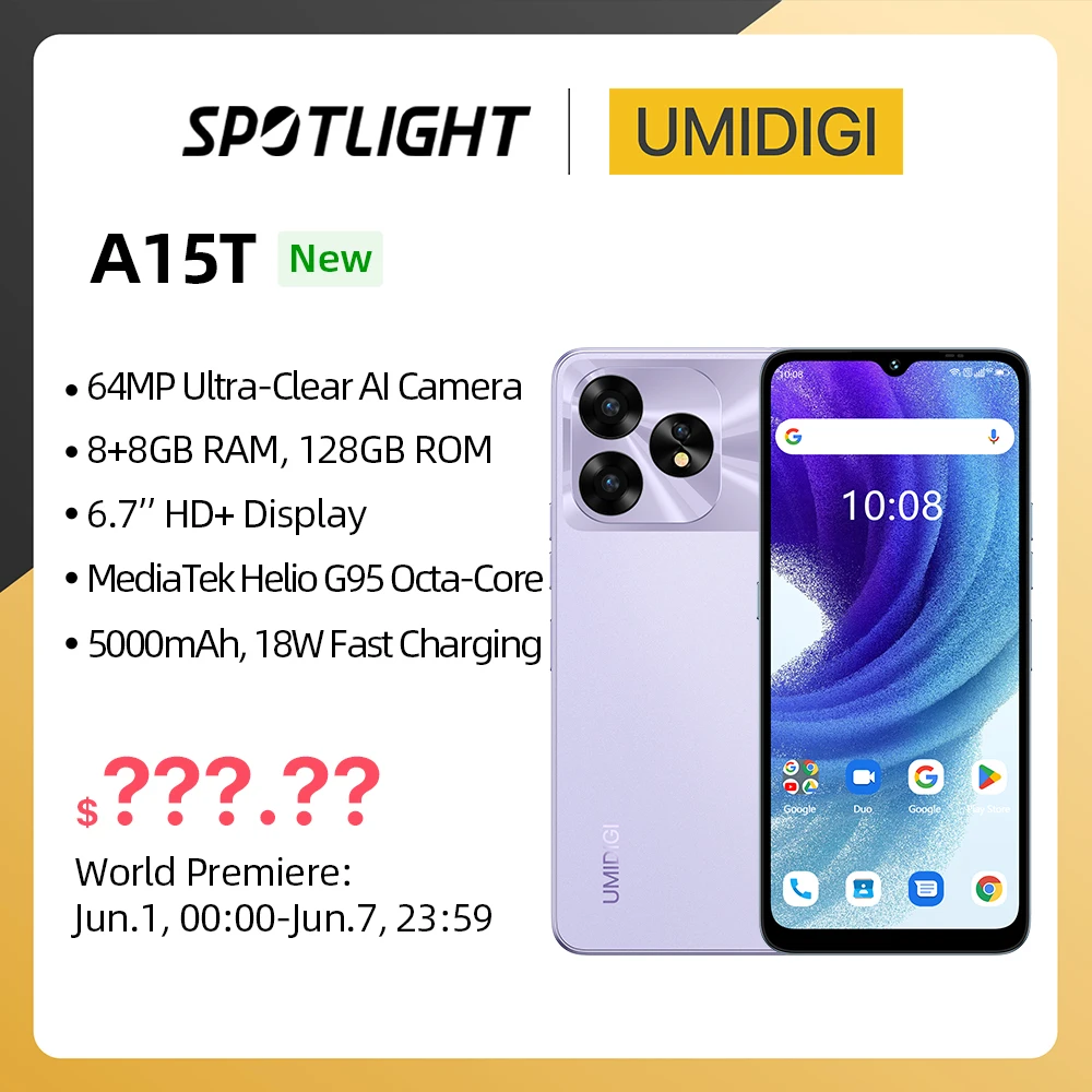 Umidigi A15T - Full phone specifications