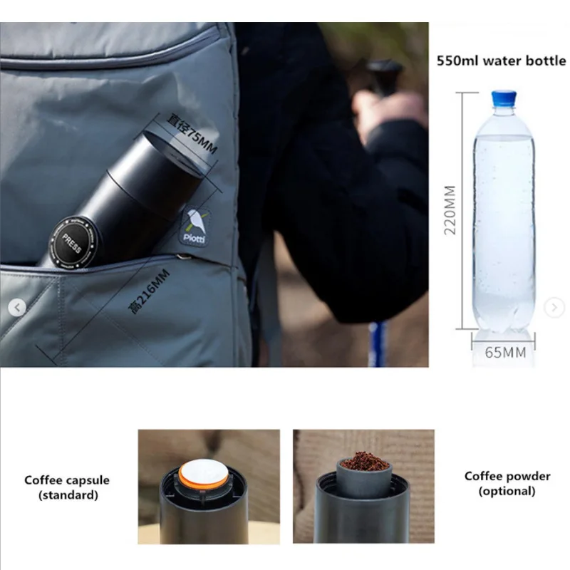 2022 Mini Outdoor Home Portable Coffee Machine Electric USB Hot and ...