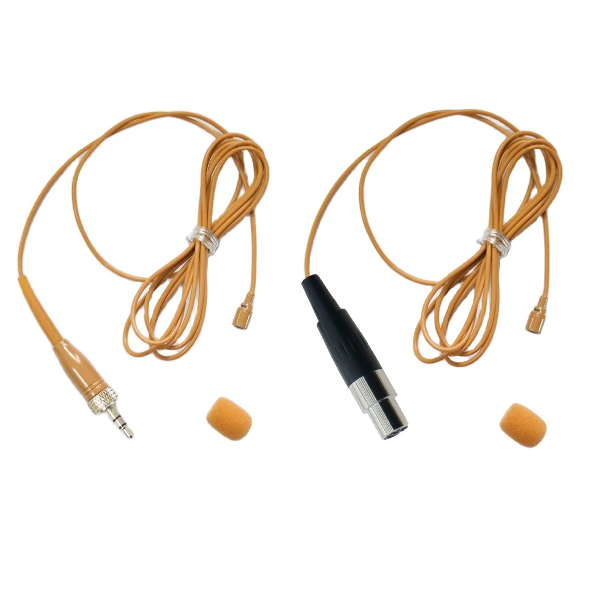 Tan Color TL50 타이 클립 Lavalier 마이크 Shure 4Pin Sennheiser 3.5mm 잠금 AKG ...