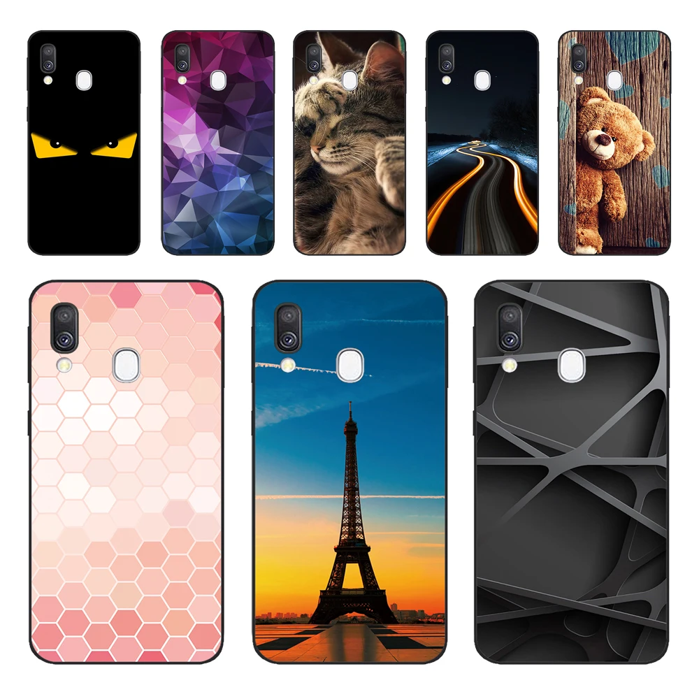 Case For Samsung A40 Case Soft TPU Phone Back Cover For Samsung Galaxy ...