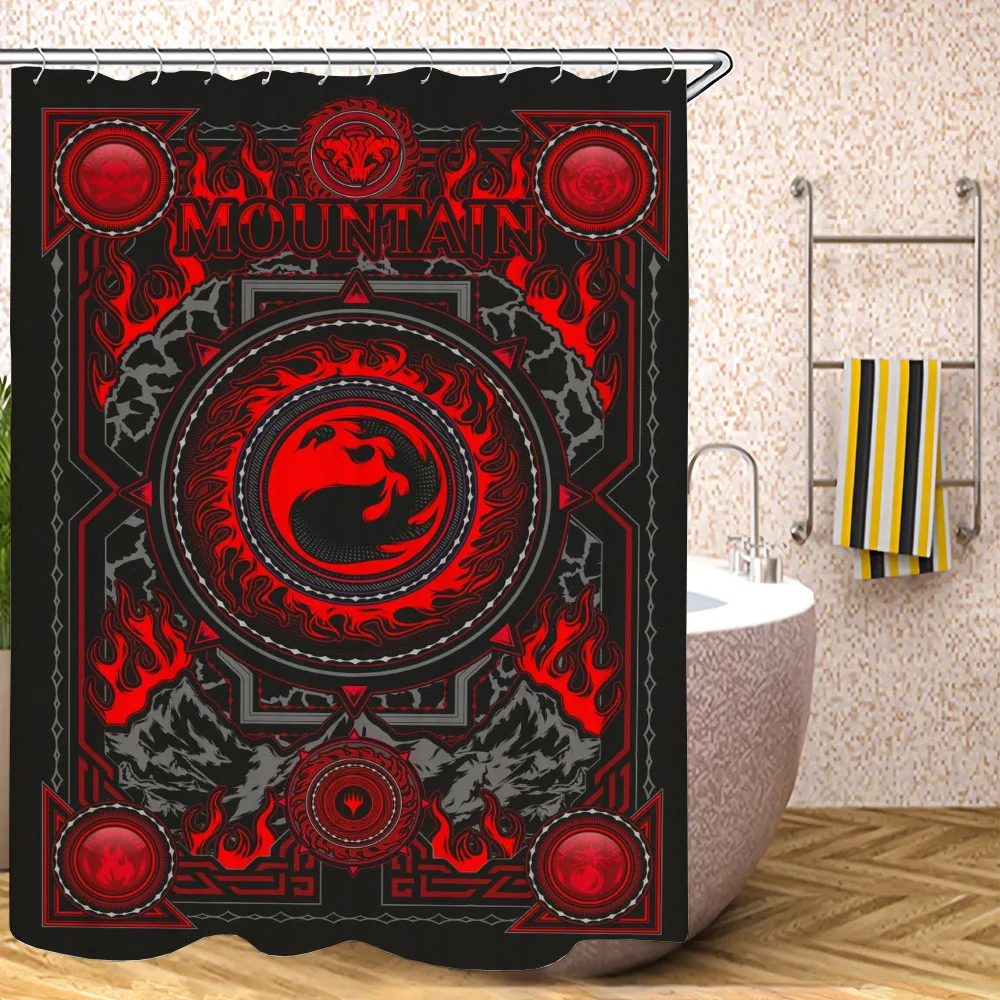 Magic-the-Gathering-Shower-Curtains-for-Bathroom-Showers-Folding ...