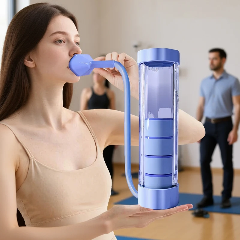 1 Set Breathing Exercise Device Abdominal Muscle Trainer Deep Breathing ...