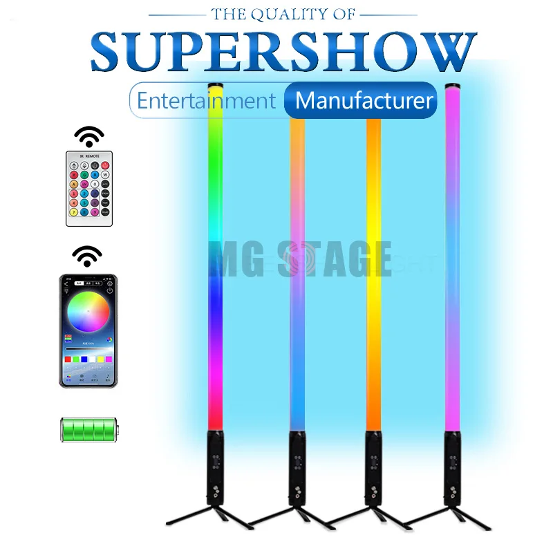 360-wireless-battery-IP65-pixel-led-tube-light-Dj-Light-Full-Color ...