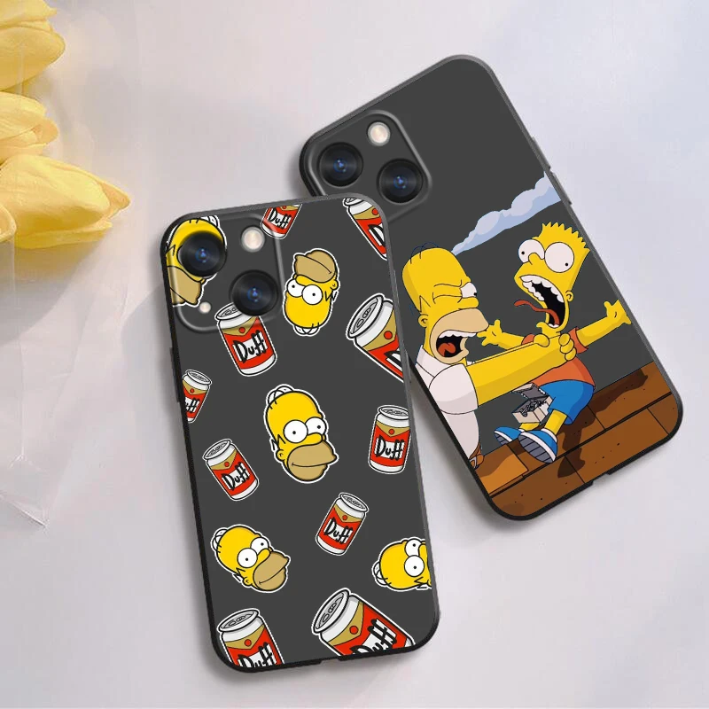 Cartoon-Cute-The-Simpsons-Phone-Case-For-Apple-iPhone-14-13-12-11-SE-XS ...