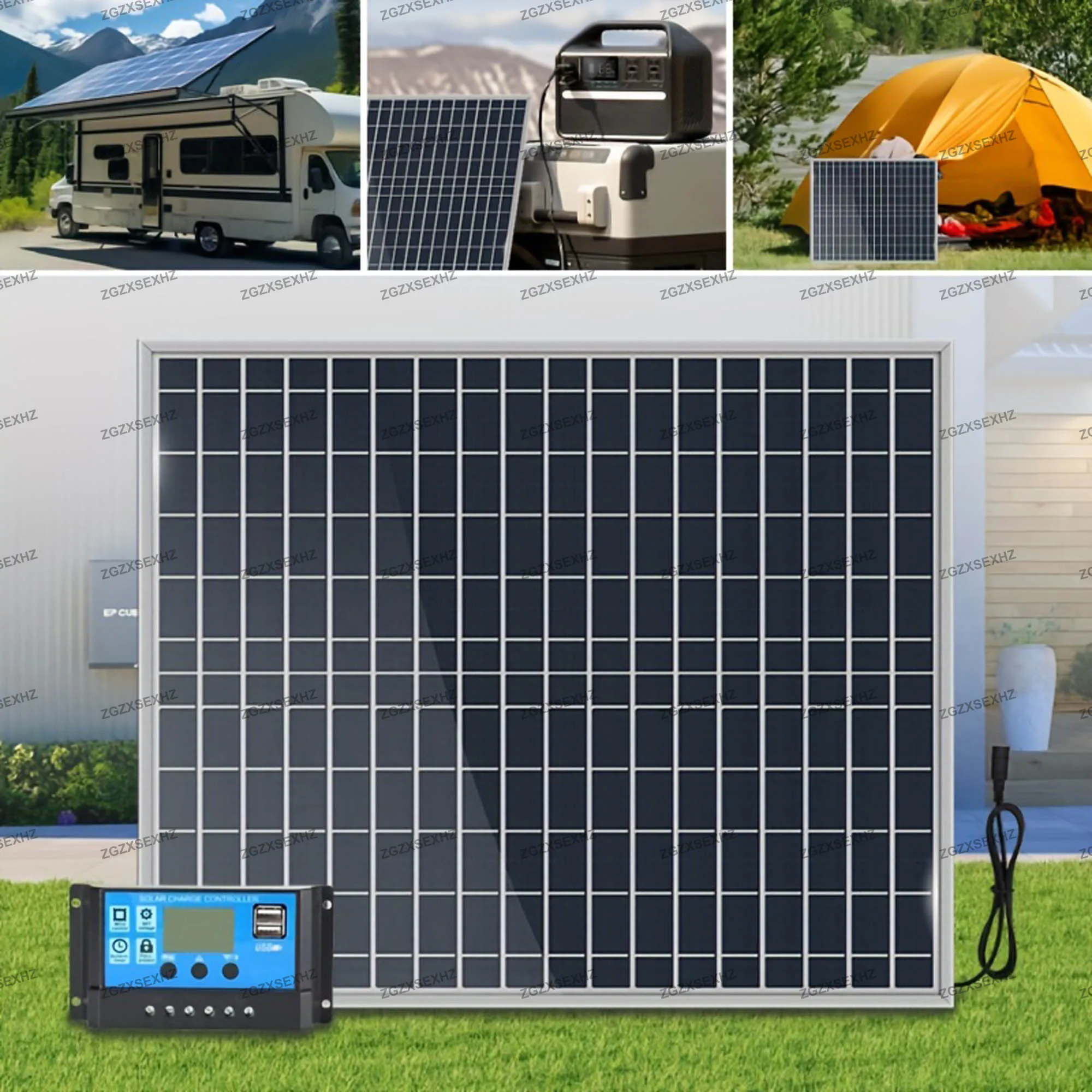 All-in-One 1000W Solar Charger Kit – 12V Portable Power Bank with 100A ...