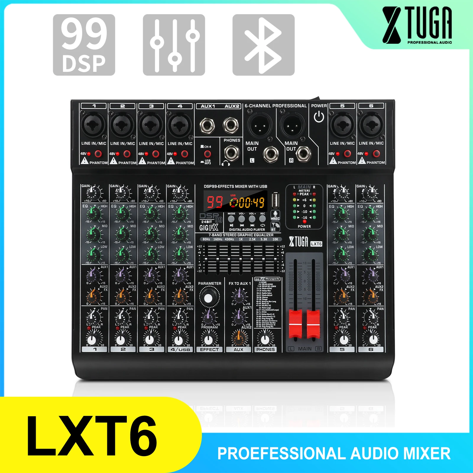 XTUGA-Professional-Sound-Audio-Mixer-6-8-Channel-48V-2-AUX-Mixing ...