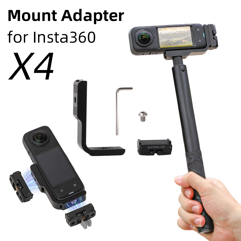 For-Insta360-X4-Magnetic-Horizontal-Shooting-Mount-Adapter-Accessories ...