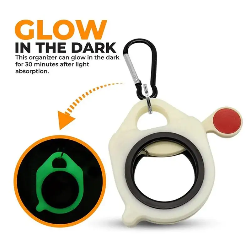 Fluorescent-Zip-Tie-Organizer-New-Portable-Plastic-Cable-Tie-Holder ...
