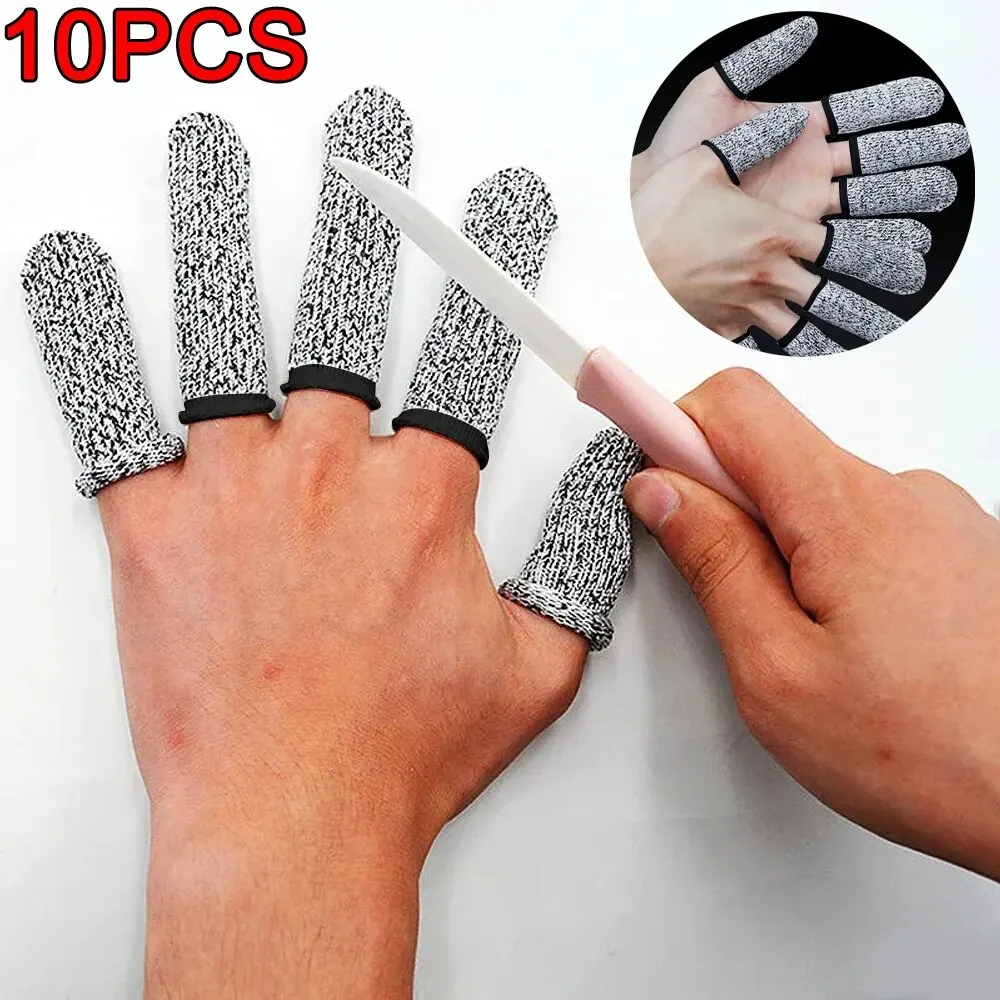 10Pcs-Anti-Cut-Finger-Cover-Finger-Protector-Sleeve-Level-5-High ...