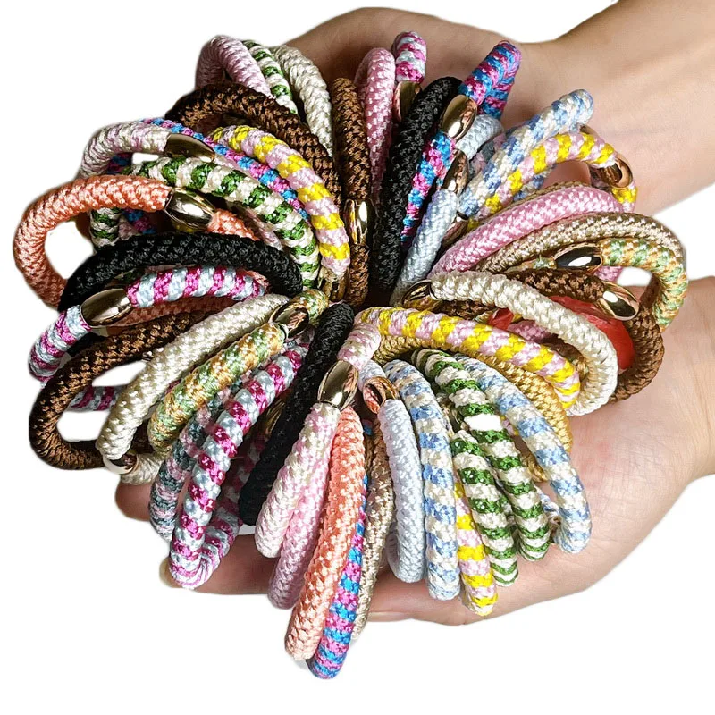 6pcs-Women-Colorful-Braided-Hair-Scrunchies-Elastic-Hair-Tie-For-Girls ...
