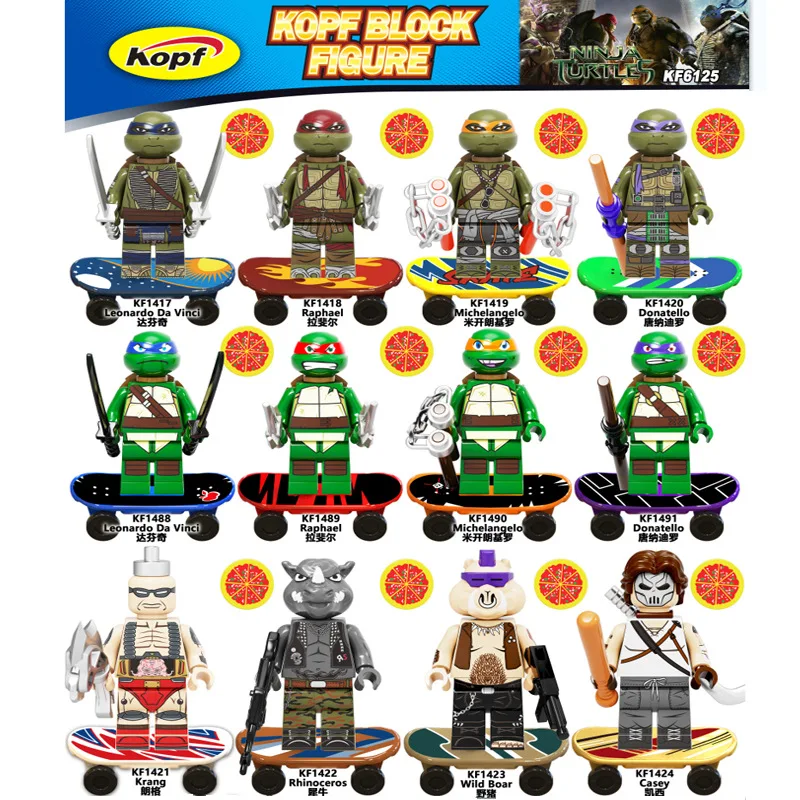 Lego Ninja Turtles Minifigures