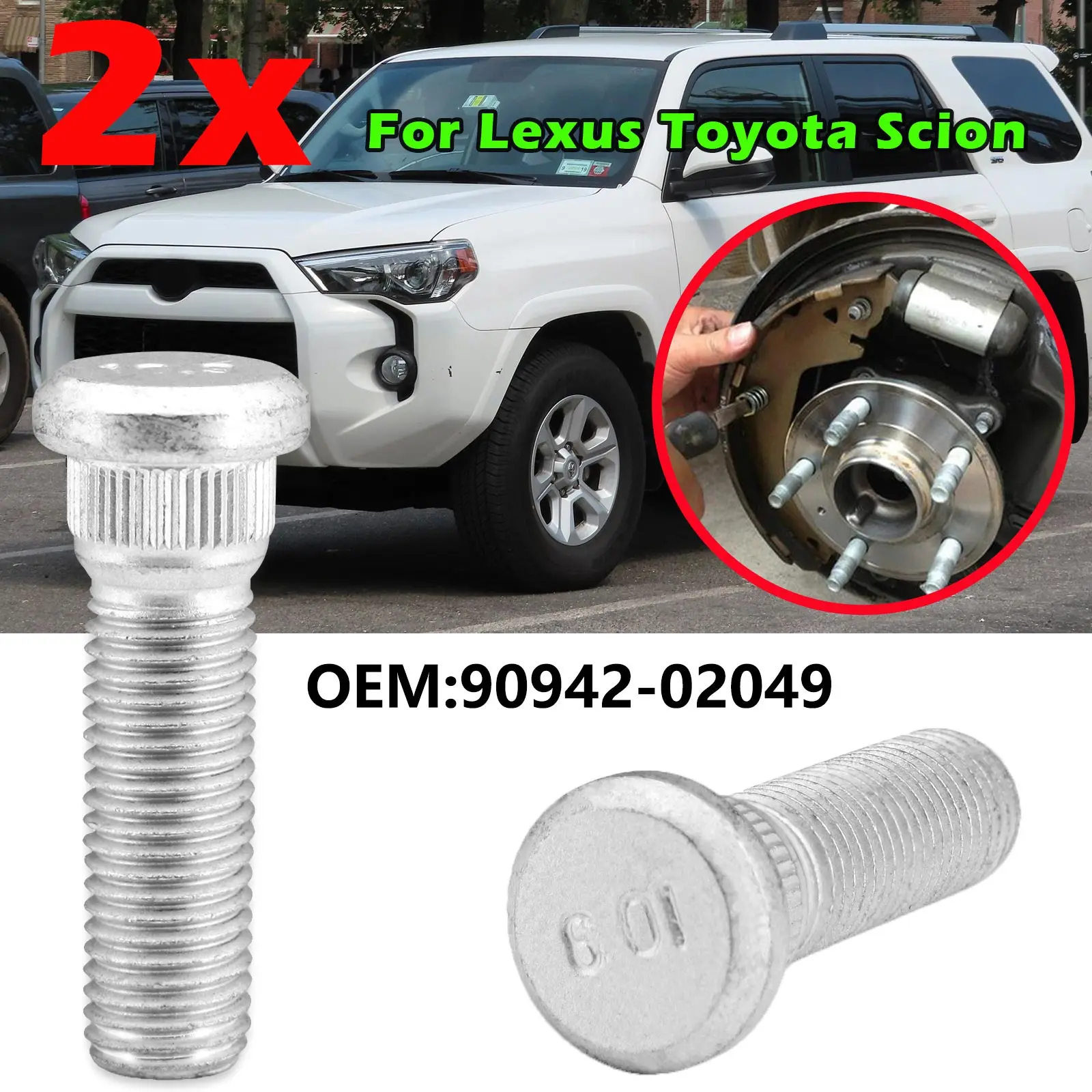 Car-Wheel-Lug-Stud-Nuts-M12x1-5-Steel-Lug-Bolts-For-Toyota-4Runner ...