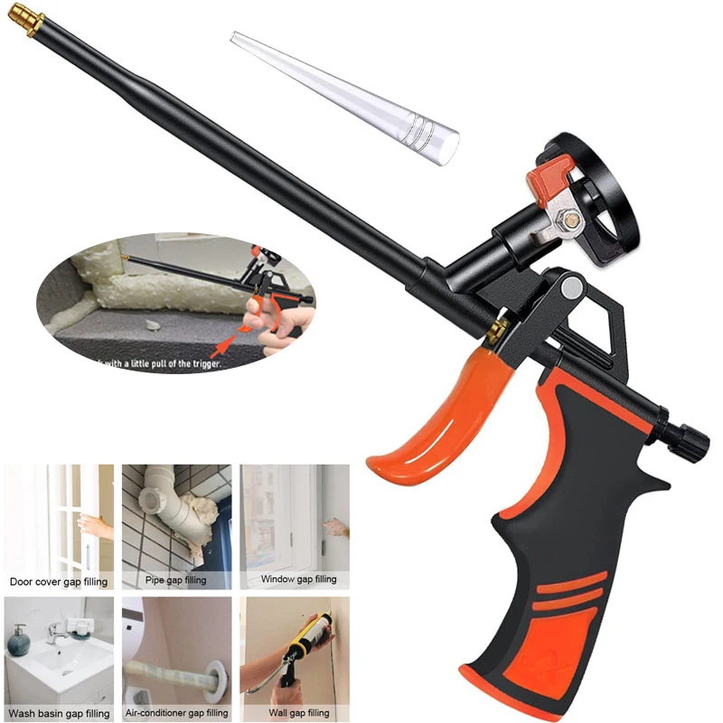 Spray-Foam-Gun-No-Clean-Hand-Foam-Caulking-Gun-PU-Expanding-Foaming ...