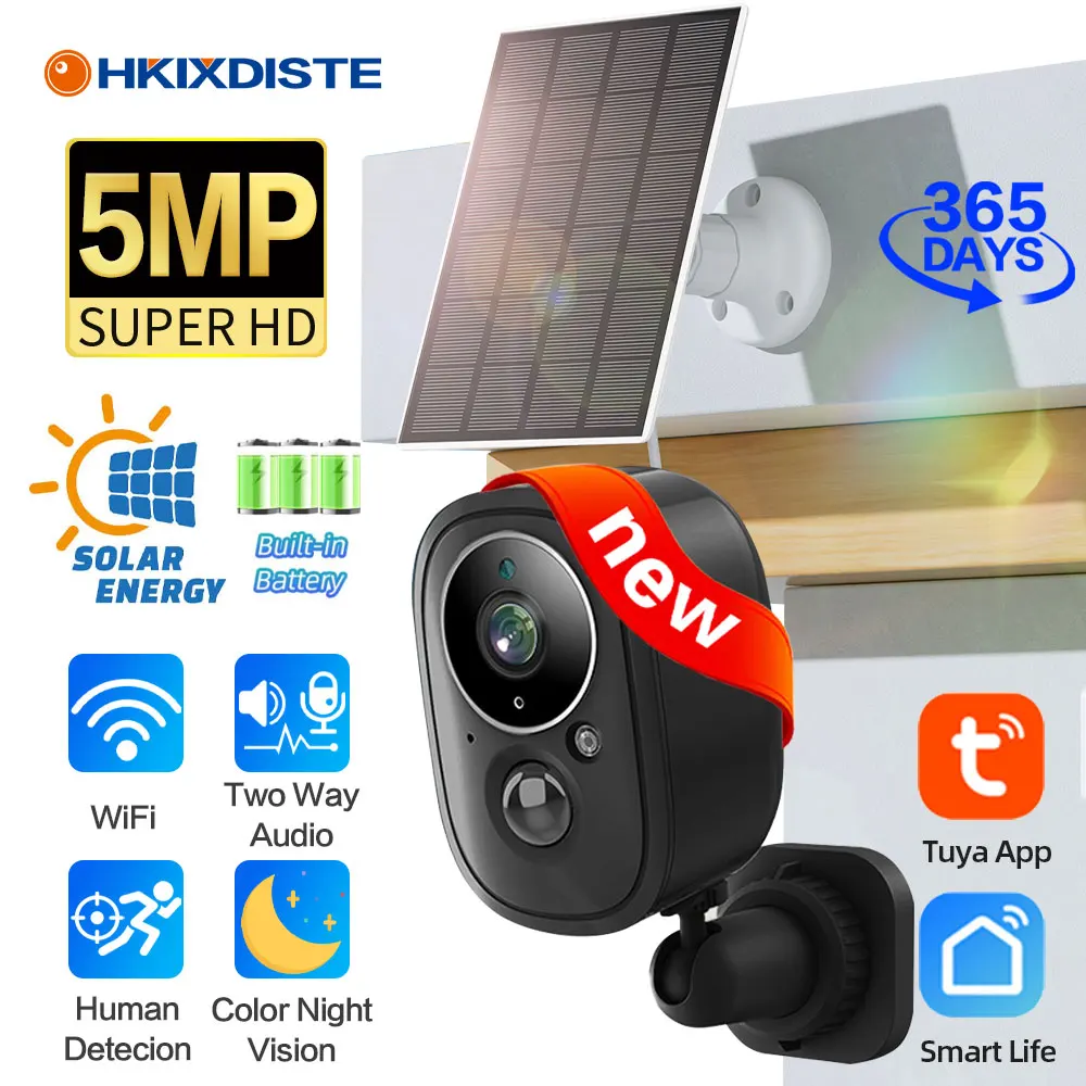 5MP-WIFI-Solar-Outdoor-Camera-PIR-Motion-Detection-Battery-Security ...