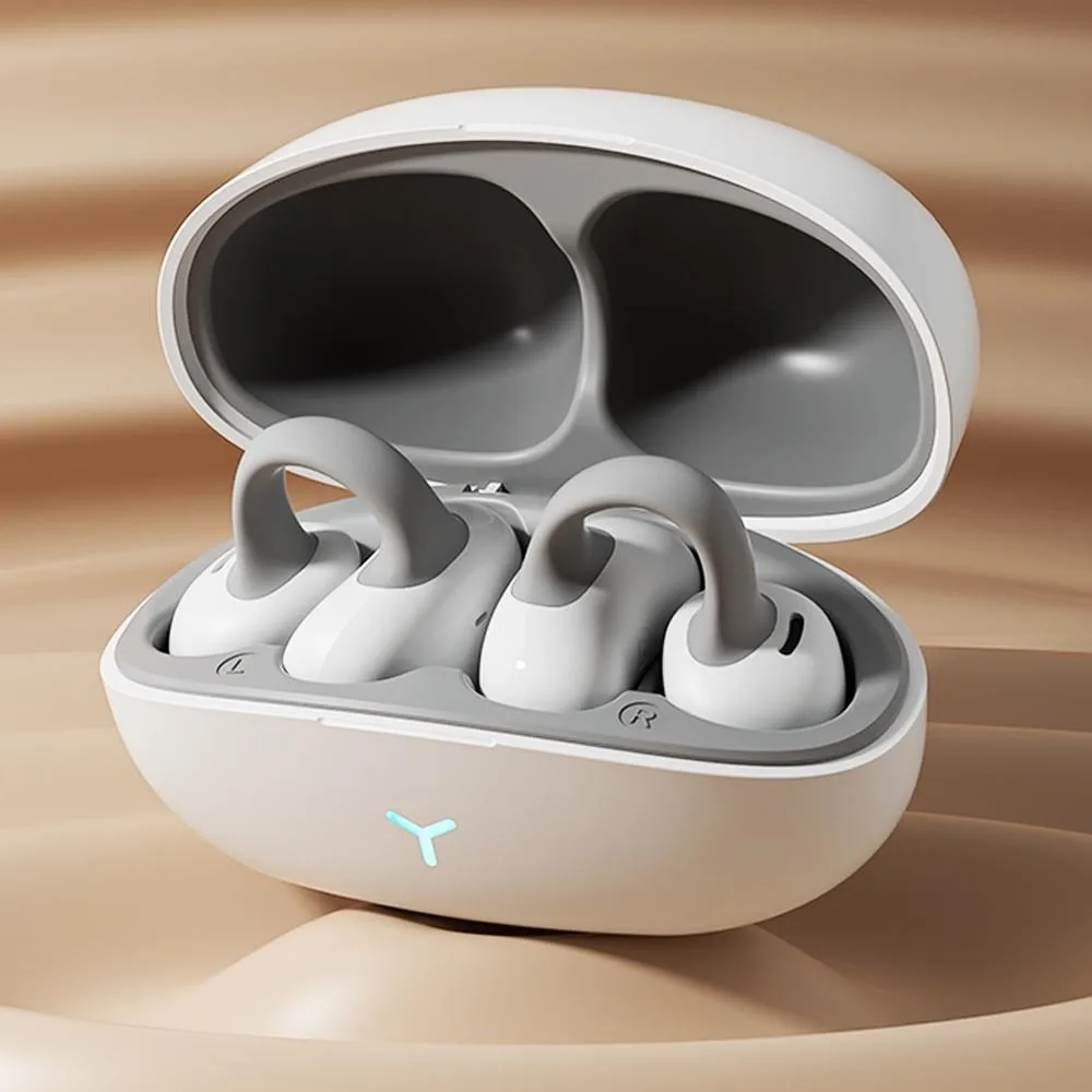 2024-NEW-Clip-On-Open-Ear-Headphones-Wireless-Earbud-Ear-Clip-Earbuds ...