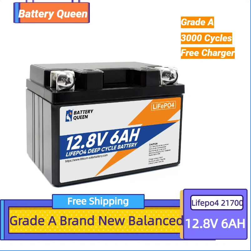 32700 Grade A Lifepo4 battery Pack 12.8V 6AH Rechargeable Battery Pack ...