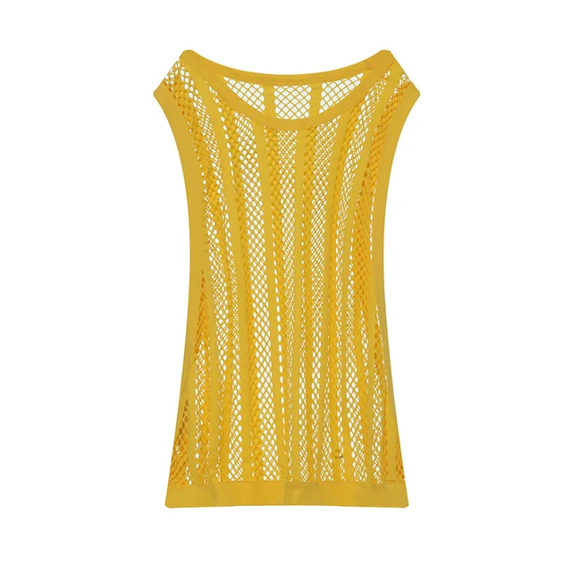 CLEVER-MENMODE Men Tank Tops Sleeveless Undershirt Sexy Mesh Sheer ...