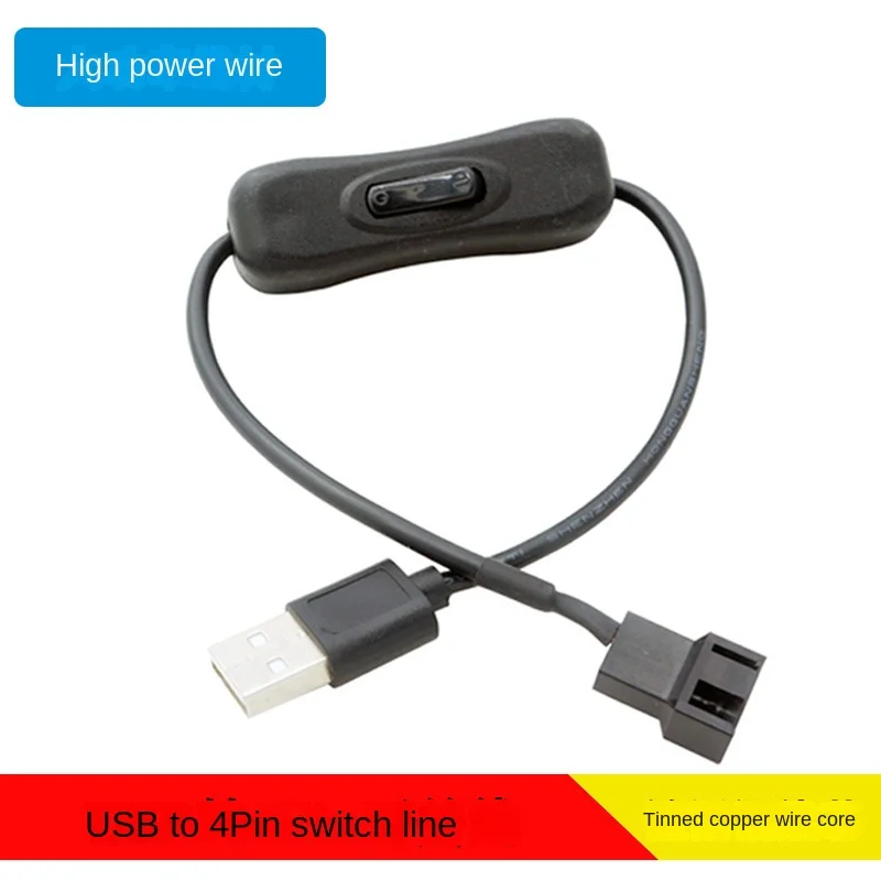 3pin-Or-4pin-Fan-To-Usb-Adapter-Cables-4-Pin-Computer-Pc-Fan-Power ...