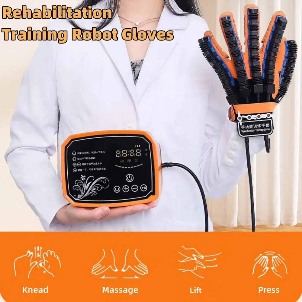 Hand-Finger-Rehabilitation-Exerciser-Robot-Gloves-Training-Massage ...