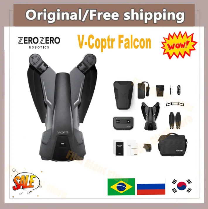 Zero Zero V-coptr Falcon Drone V-shaped Bi-copter 50 Min Flight Time 3 ...