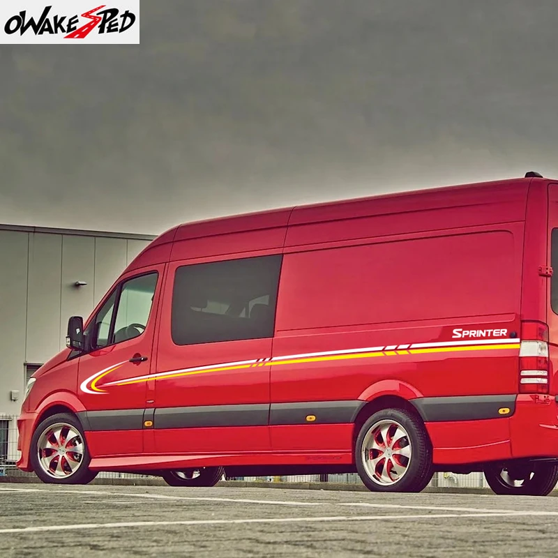 1-set-For-Mercedes-Benz-Sprinter-Racing-Styling-Sport-Stripes-Car-Body ...