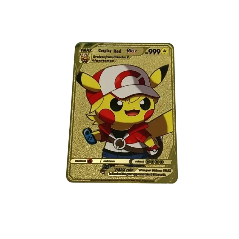 Pikachu 37 Styles New Mewtwo GX MEGA Gold Metal Card Super Game ...