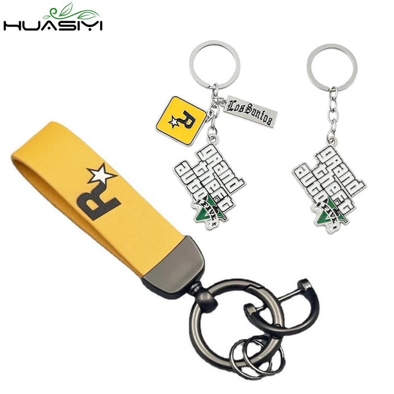 Muti-Pendant-Key-Holder-PS4-Xbox-PC-Keyfob-Game-GTA-V-Grand-Theft-Auto ...