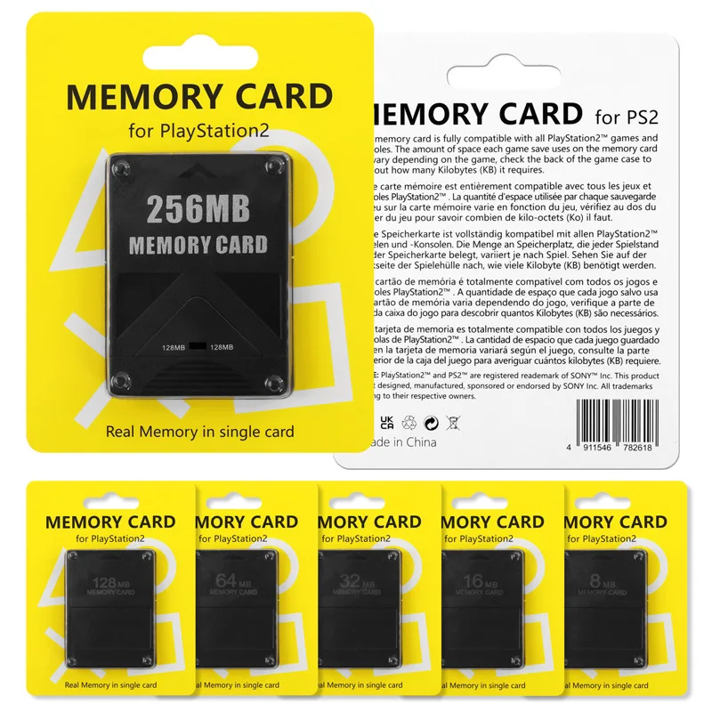 Premium-PS2-Memory-Card-256MB-128MB-64MB-32MB-16MB-8MB-PS2-Memory-Card ...