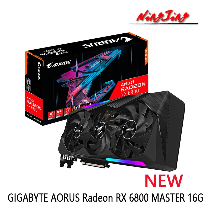 Gigabyte aorus radeon rx 6800 master 16g novo 16gb gddr6 16000 mhz 256 ...