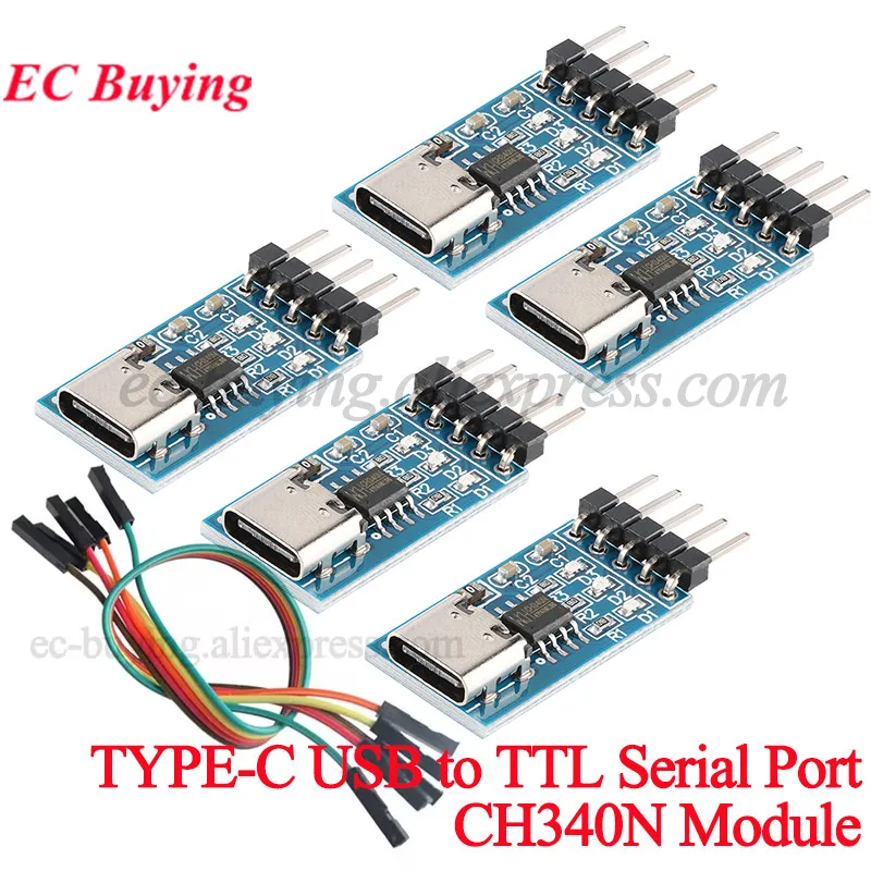 5Pcs-1pc-TYPE-C-USB-to-TTL-Serial-Port-CH340N-Module-CH340-DC-5V-3-3V.jpg