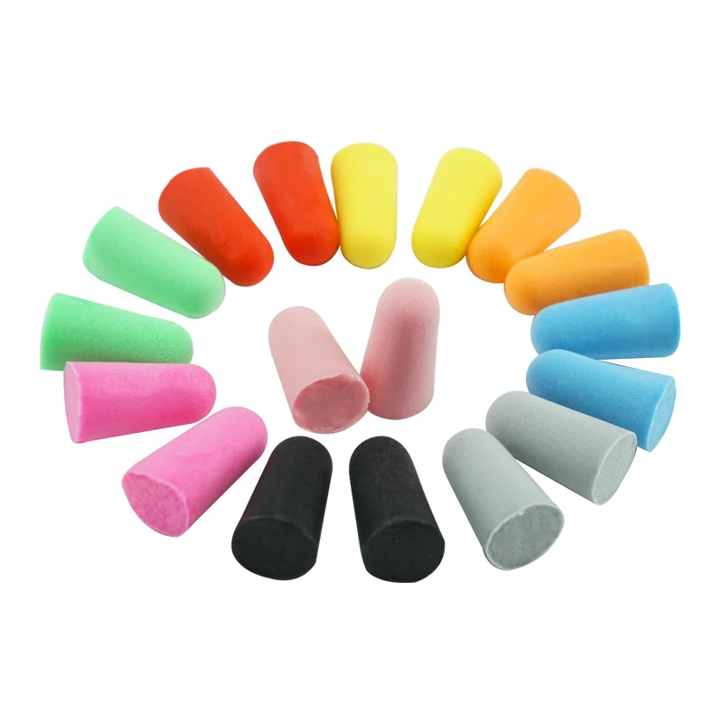 BOUCHONS D'OREILLES,5 Pair-Red--Bouchons'oreilles confortables en ...