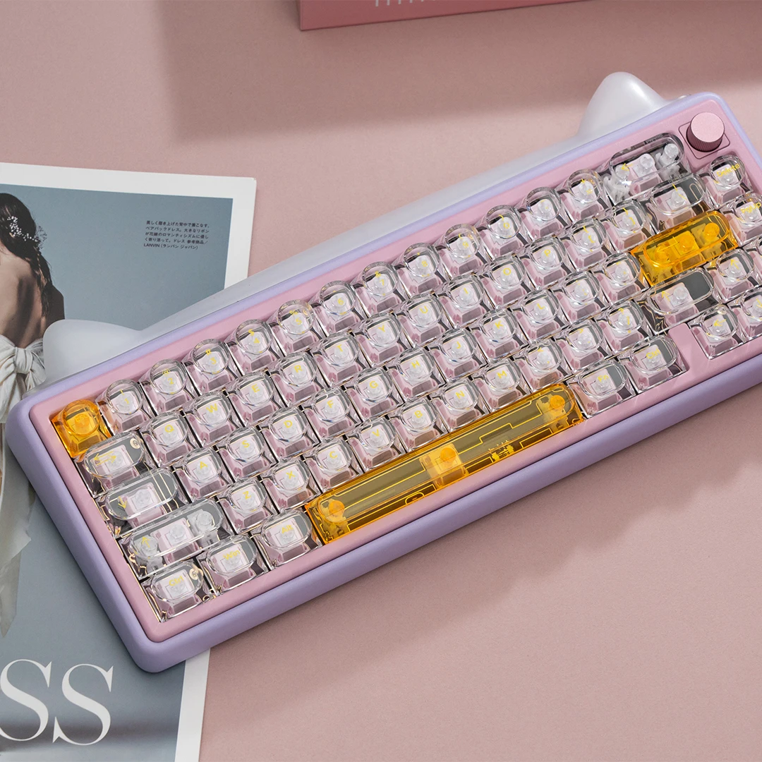 170-Keys-PC-Doubleshot-DDA-Keycaps-Profile-Cute-Transparent-Custom ...