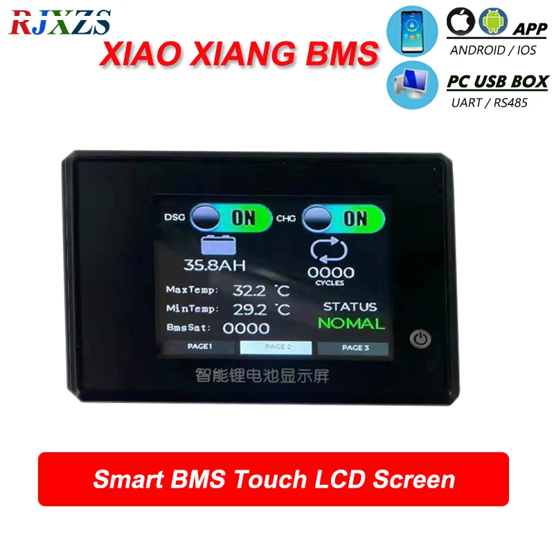 Smart-BMS-XiaoXiang-LCD-Screen-for-Lithium-Ion-Android-Bluetooth-APP ...