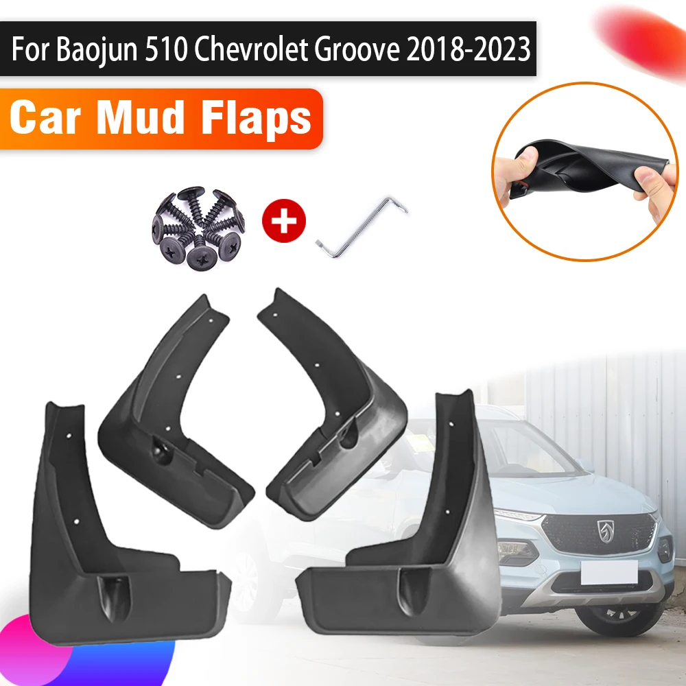 4X-Car-Mudguards-For-Baojun-510-Chevrolet-Groove-2023-2018-Auto-Baffle ...