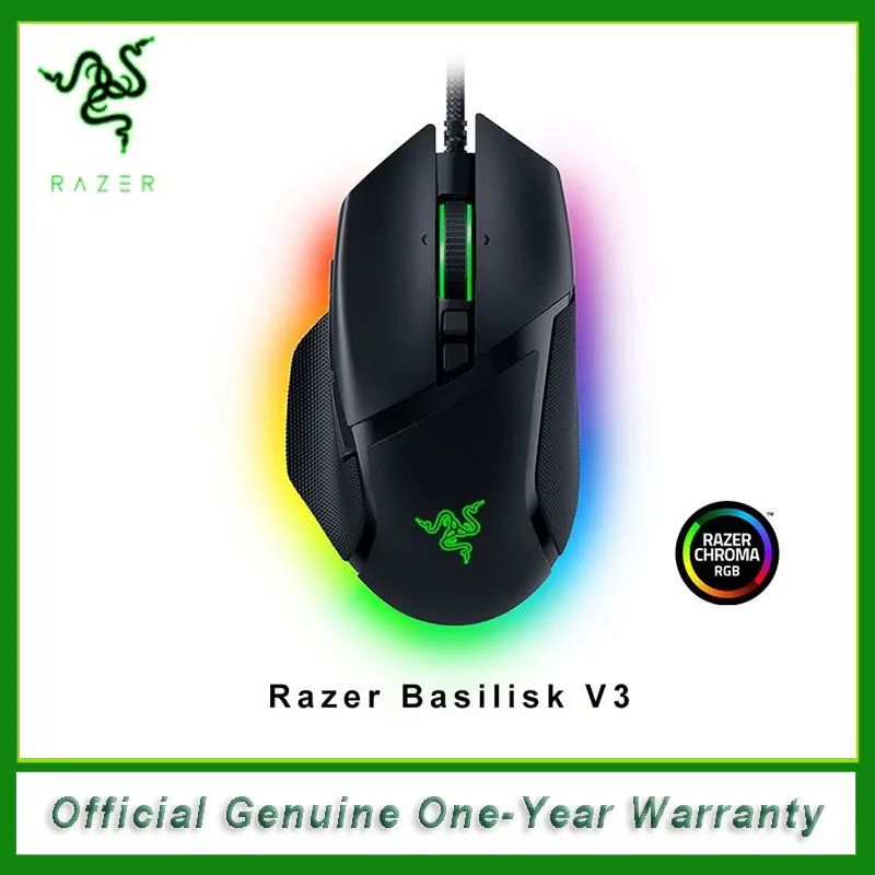 Original-Razer-Basilisk-V3-Wired-Gaming-Mouse-Gamer-26000-DPI-Optical ...