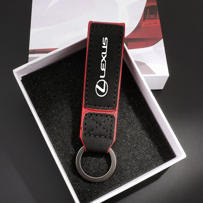 High Quality Suede Car Keychain Keyring Key Ring Anti-lost Pendants ...